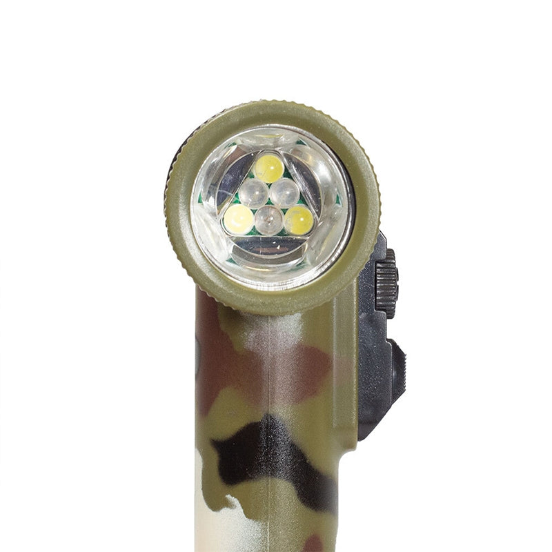 Led Angle Head Torch - Camo - 2AA by COMMANDO -OzCampingWarehouse