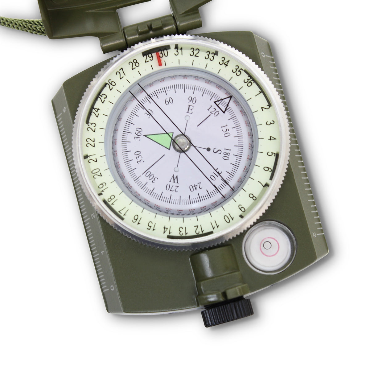 Rugged Military Prismatic Compass by COMMANDO -OzCampingWarehouse