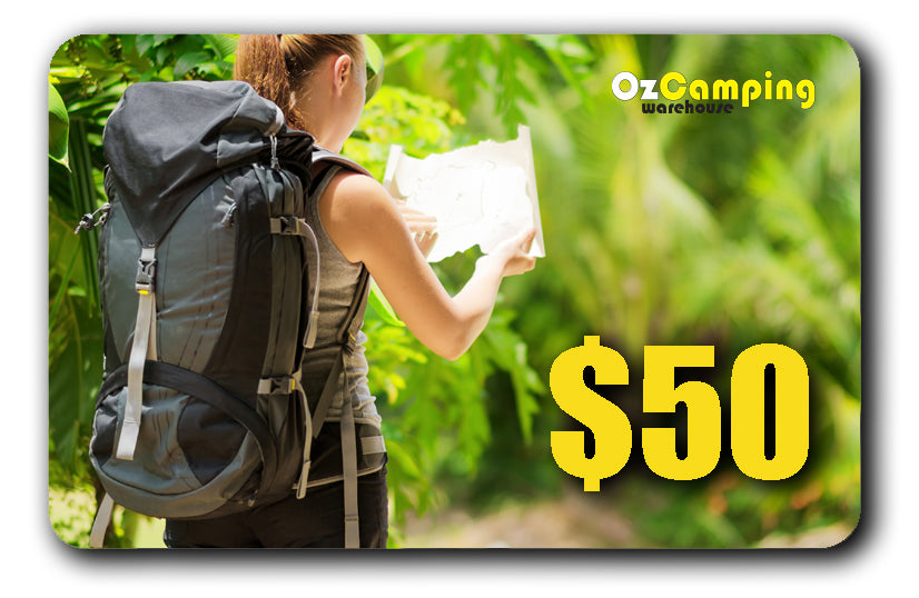 Oz Camping Warehouse Gift Card | Perfect Gift for Outdoor Lovers