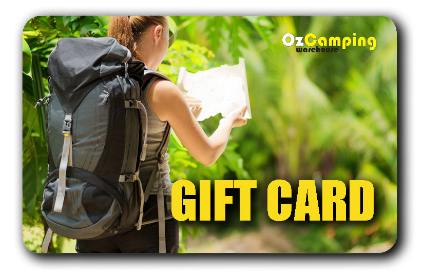 Oz Camping Warehouse Gift Card | Perfect Gift for Outdoor Lovers